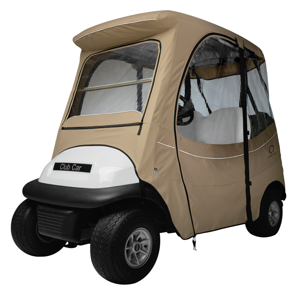 Fairway Short Roof 2-Person Golf Cart Enclosure | Classic