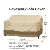 Veranda Water-Resistant Deep Seated Patio Sofa/Loveseat Cover