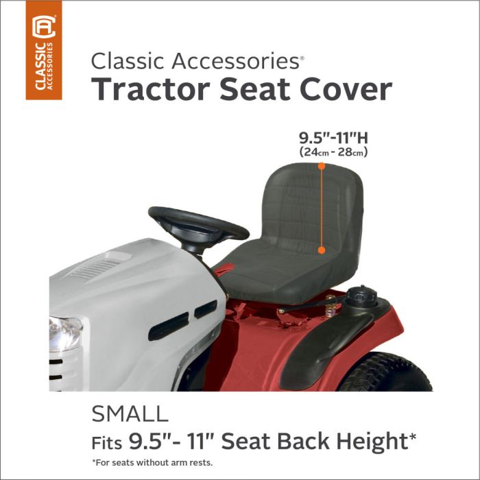 Classic Accessories Deluxe Tractor Seat Cover Fits Seats 9.5 11 H Small